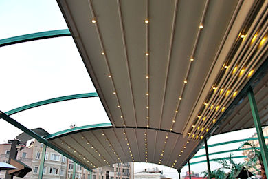 Oval Pergola İzmir - Radyan Pergola - Radüslü Pergola - Otomatik Tente